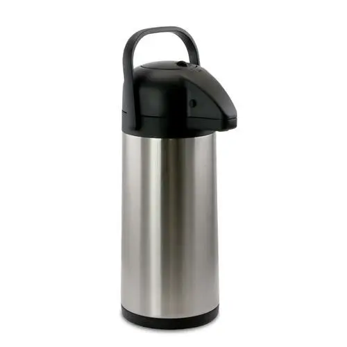 MEGACHEF 3.17 Quart Stainless Steel Airpot Hot Water Dispenser For Coffee And Tea - Silver