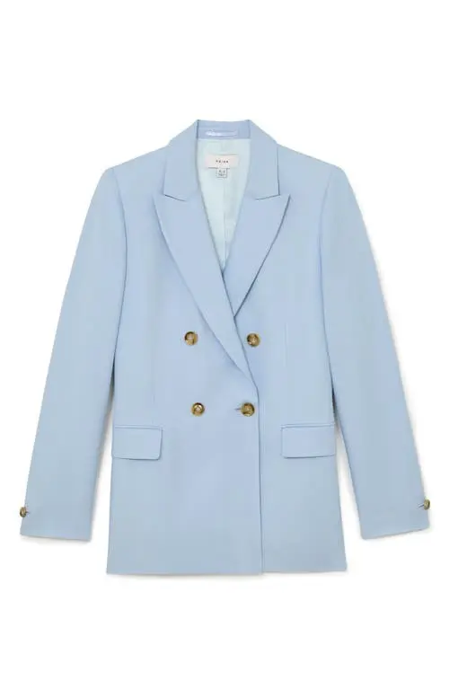 REISS Magda Double Breasted Blazer - Blue