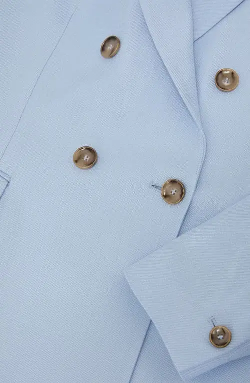REISS Magda Double Breasted Blazer - Blue
