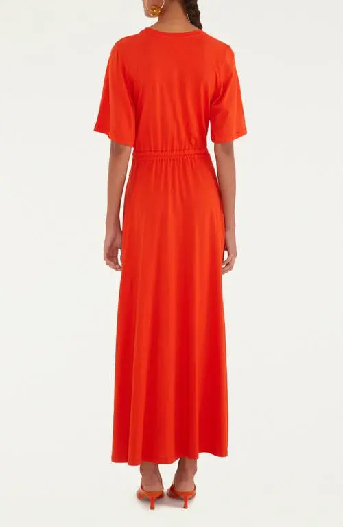 Farm Rio Cutout Cotton Maxi Dress
