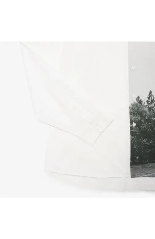 Lacoste Relaxed Fit Photo Graphic Button-up Shirt