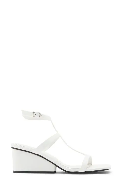 Intentionally Blank Semy Ankle Strap Wedge Sandal - White