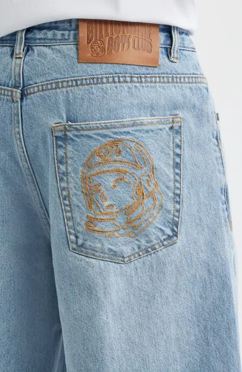 BILLIONAIRE BOYS CLUB Lunar Raw Hem Denim Shorts