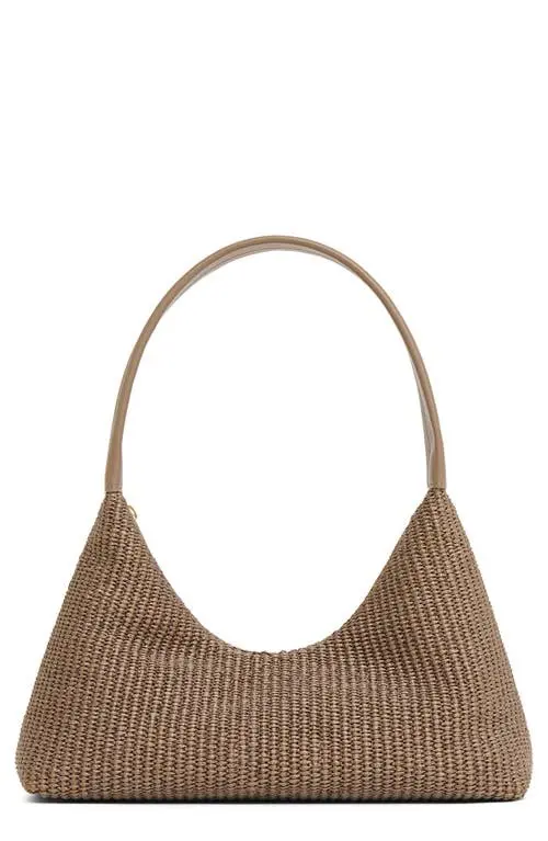 MANSUR GAVRIEL Candy Woven Raffia Baguette Bag - Anise