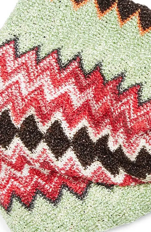 Missoni Knotted Zigzag Headband - Black Multi