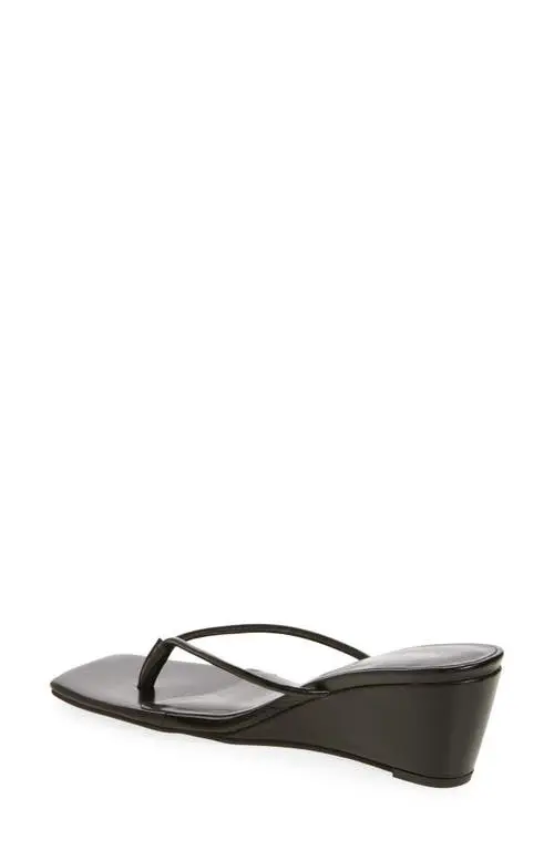 Jeffrey Campbell Simplicity Wedge Flip Flop - Black