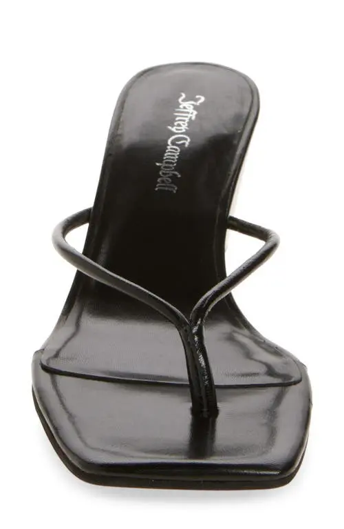 Jeffrey Campbell Simplicity Wedge Flip Flop - Black