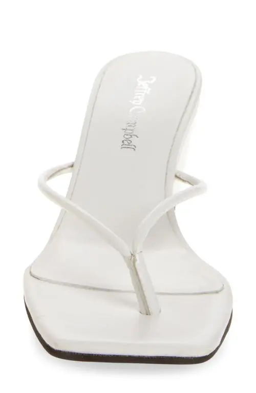 Jeffrey Campbell Simplicity Wedge Flip Flop - White