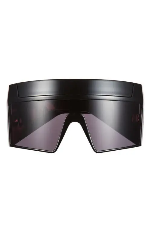 Rick Owens X Suicidebandofficial Rev Shiny Shield Sunglasses - Black Temples/black Lens