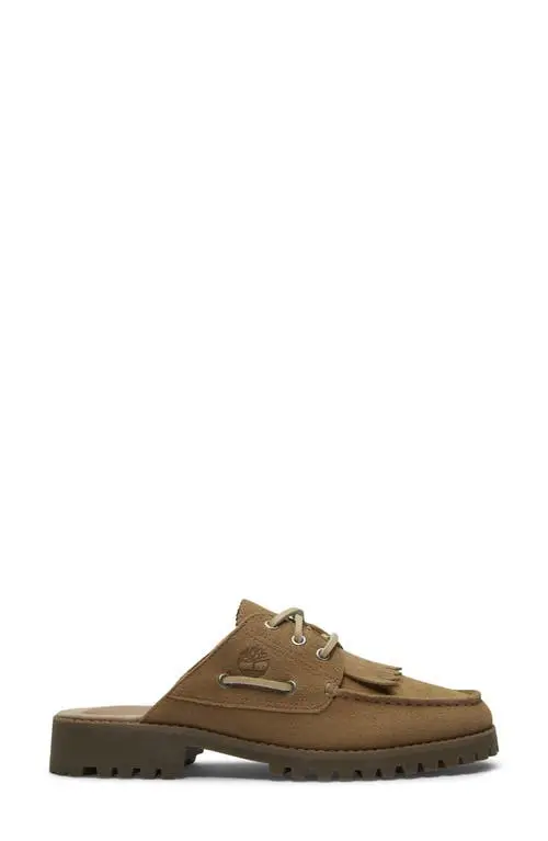 Timberland Authentic 3-eye Lug Mule - Medium Beige Suede