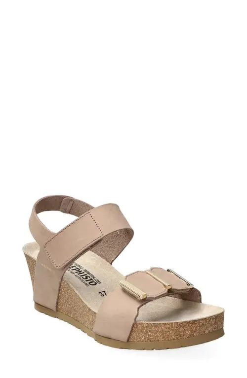 Mephisto Leonore Ankle Strap Sandal - Taupe
