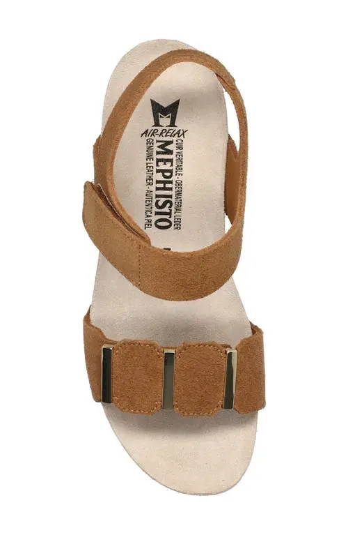 Mephisto Leonore Ankle Strap Sandal - Tobacco