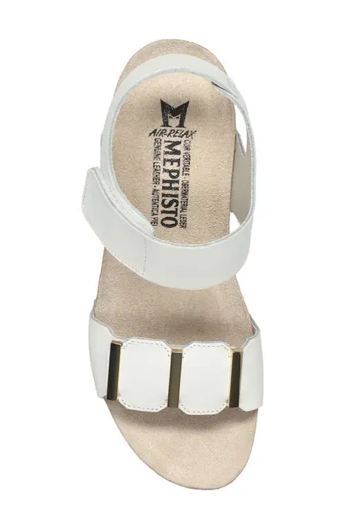 Mephisto Leonore Ankle Strap Sandal - White