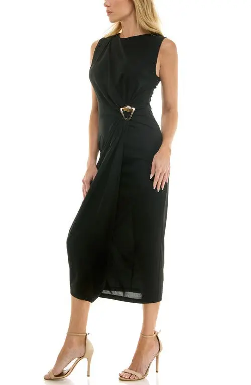 SOCIALITE Hardware Waist Midi Dress