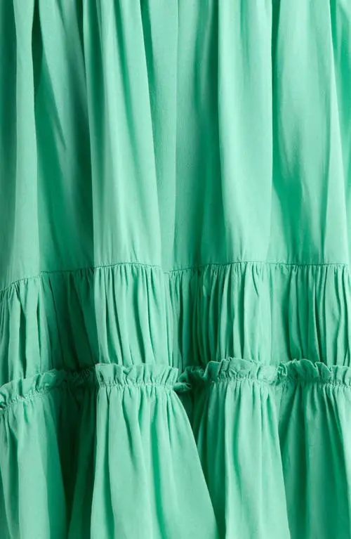 Elan Ruffle Cover-up Sundress - Jade