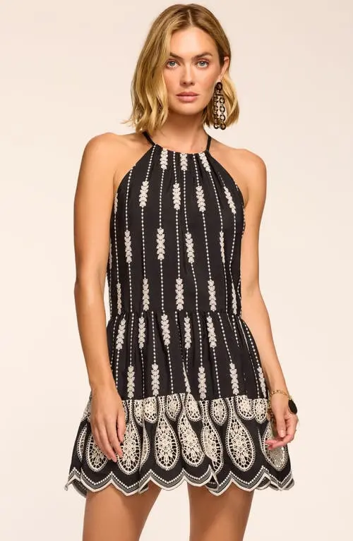 Ramy Brook Kaelyn Embroidered Mini Dress