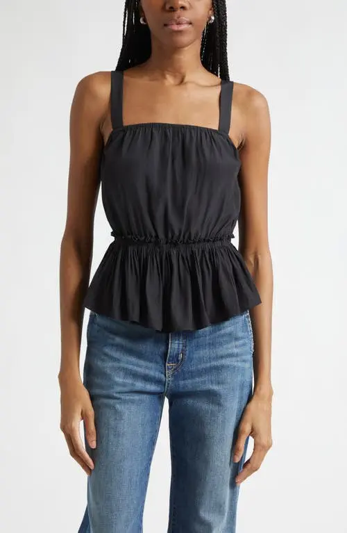 Ramy Brook Giorgia Square Neck Top - Black