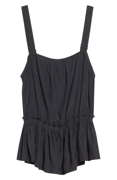 Ramy Brook Giorgia Square Neck Top - Black