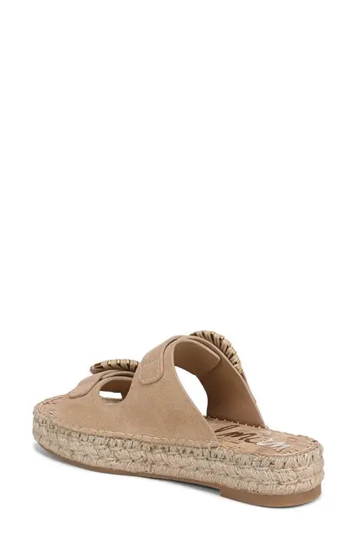Sam Edelman Tabbey Espadrille Platform Slide Sandal - Cyprus Tan