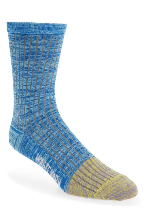 WASTE YARN PROJECT Space Dye Ribbed Socks - Black Assorted