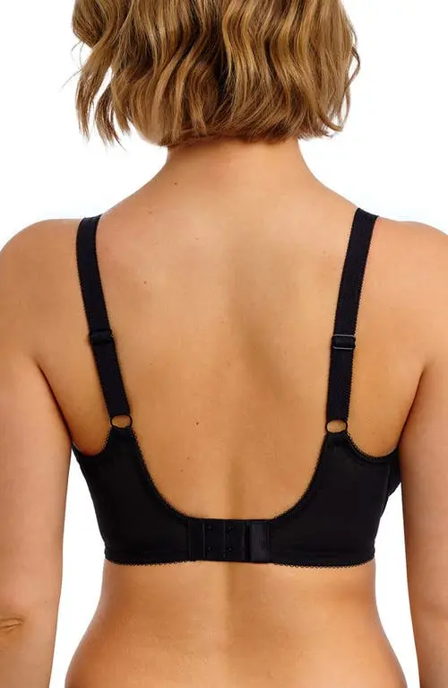 Freya Quinn Lace Underwire Plunge Bra - Black