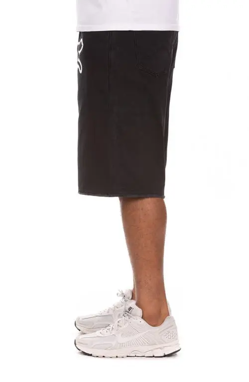 ICECREAM Fenton 5-pocket Cotton Twill Shorts - Black