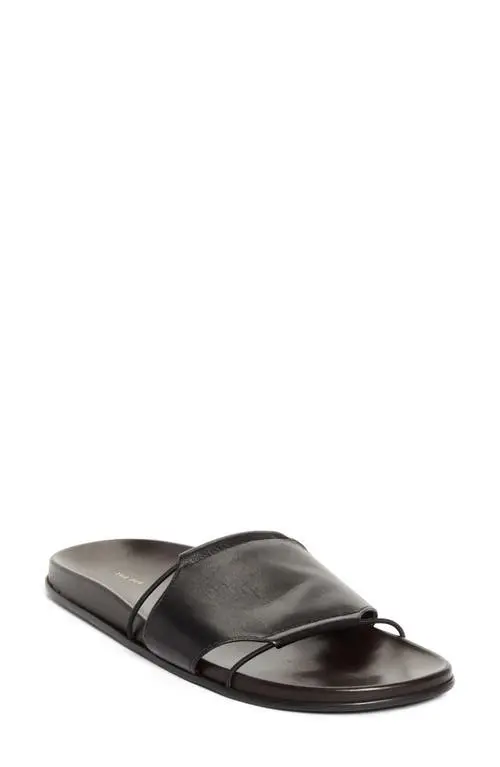 THE ROW Vivienne Slide Sandal - Black