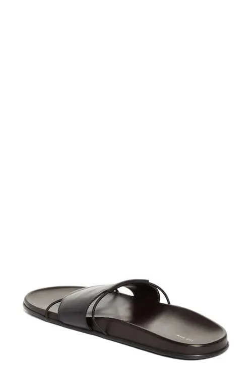 THE ROW Vivienne Slide Sandal - Black