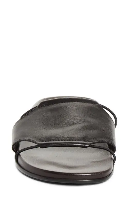 THE ROW Vivienne Slide Sandal - Black