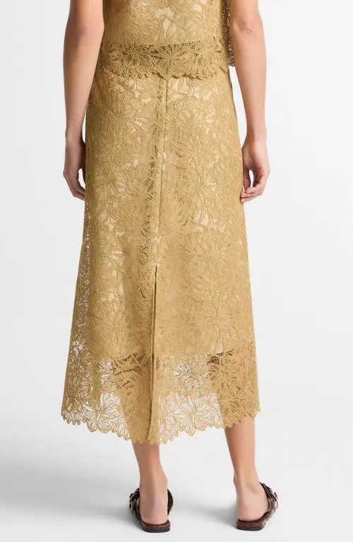 Vince Lace Slip Midi Skirt