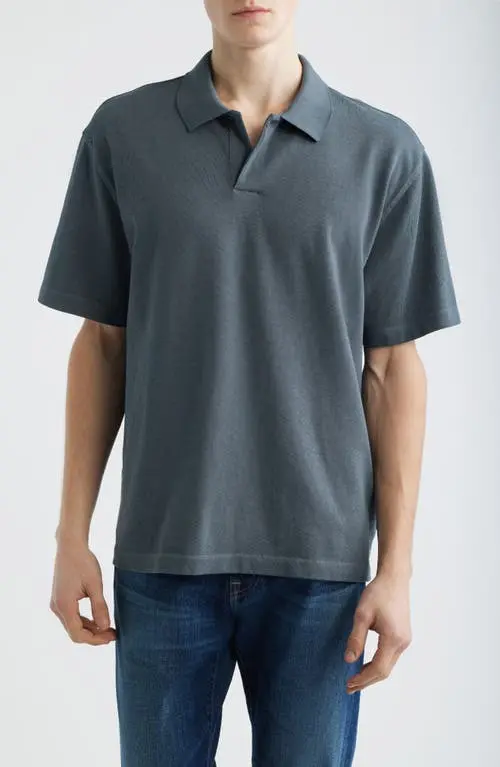 Madewell Compact Knit Polo - Heirloom Blue