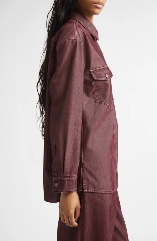 GOLDEN GOOSE Journey Patty Cotton Twill Button-up Shirt - Port Royale
