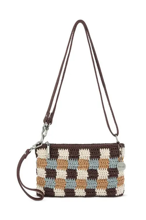 THE SAK Vita Hand-crochet Crossbody Wristlet - Acorn Check