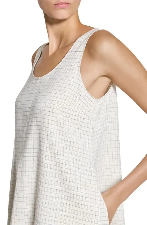 Theory Linen-blend Mini Shift Dress