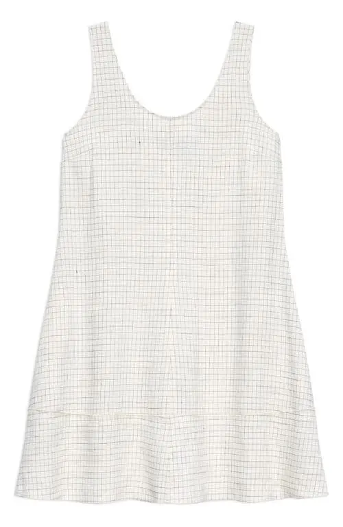 Theory Linen-blend Mini Shift Dress