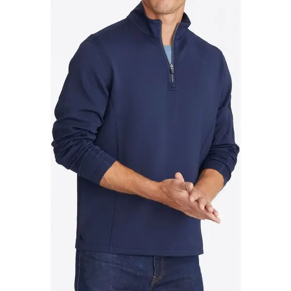 UNTUCKIT Mazzano Performance Quarter Zip - Navy