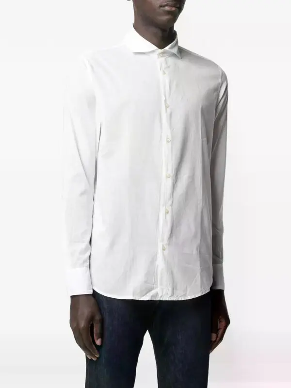 DEPERLU Leon Button-up Linen Shirt - White