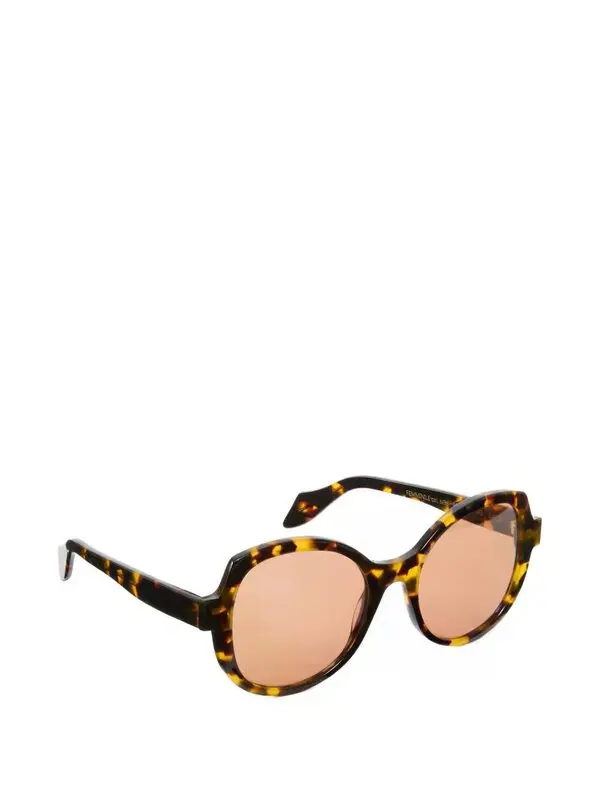 Pinko Round Frame Sunglasses With Tortoiseshell Effect