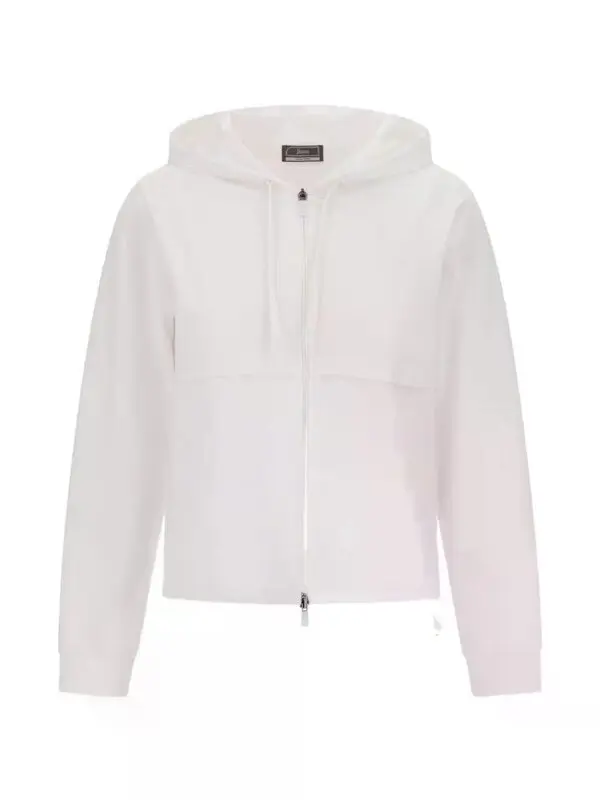 Herno Zip-up Hoodie With Drawstring Hood