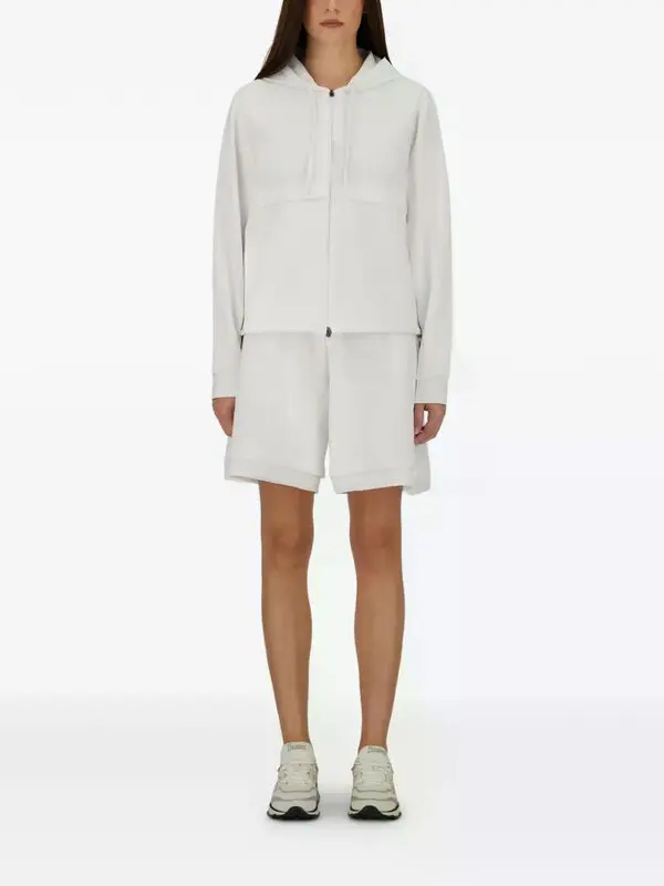 Herno Zip-up Hoodie With Drawstring Hood