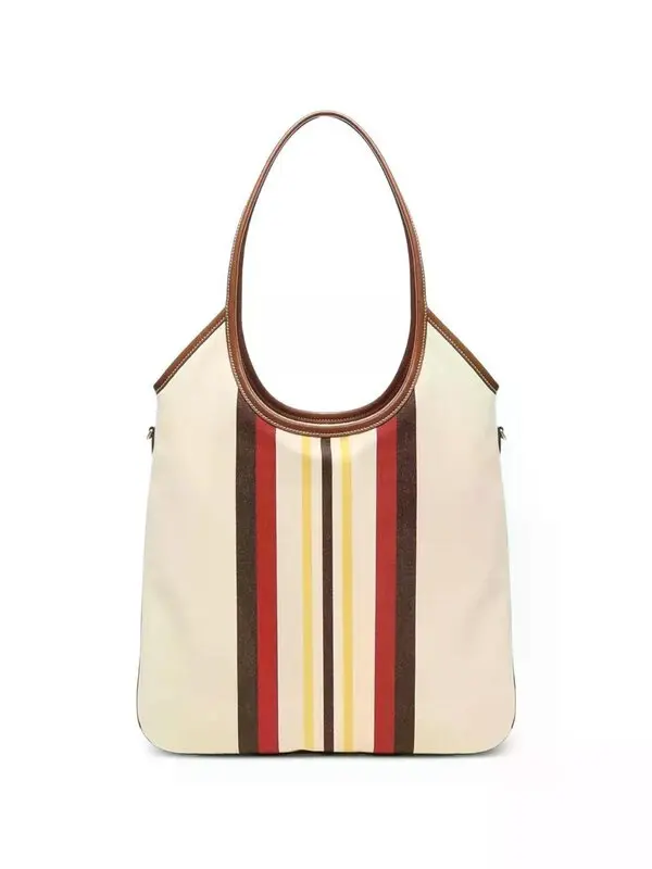 Miu Miu Striped-pattern Tote Bag