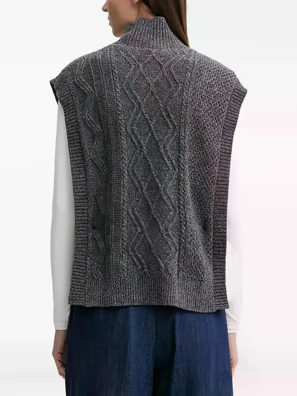 A.p.c. Cable-knit Funnel-neck Gilet