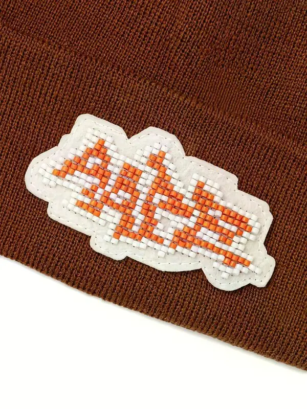 AAPE BY *A BATHING APE Logo-patch Beanie - Brown