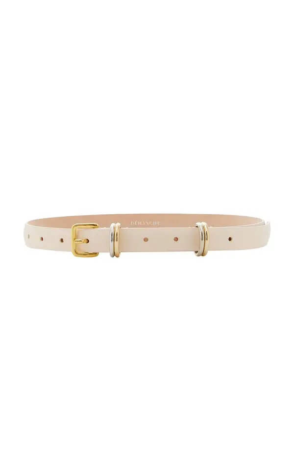 DEHANCHE Altura Leather Belt - White