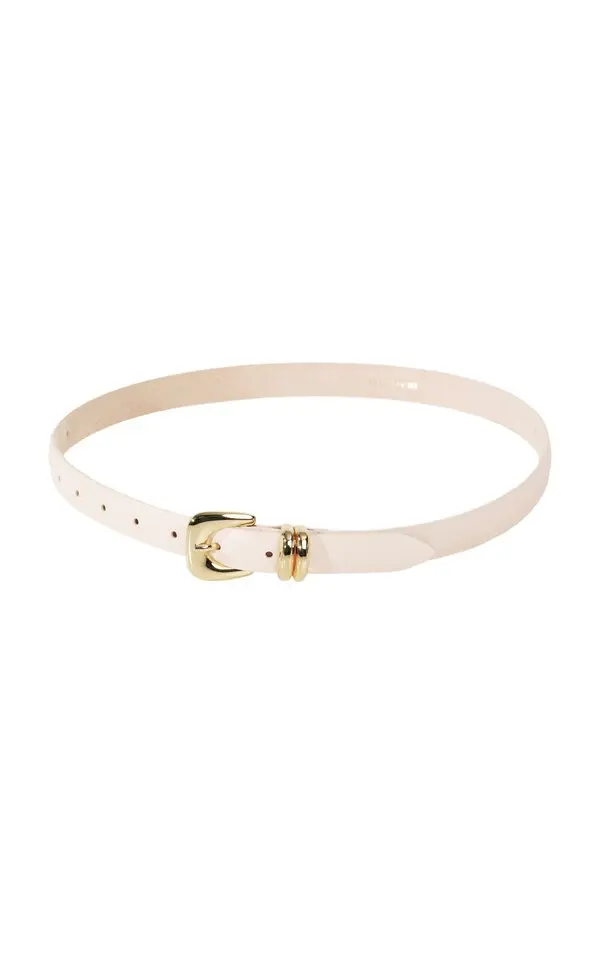 DEHANCHE Altura Leather Belt - White