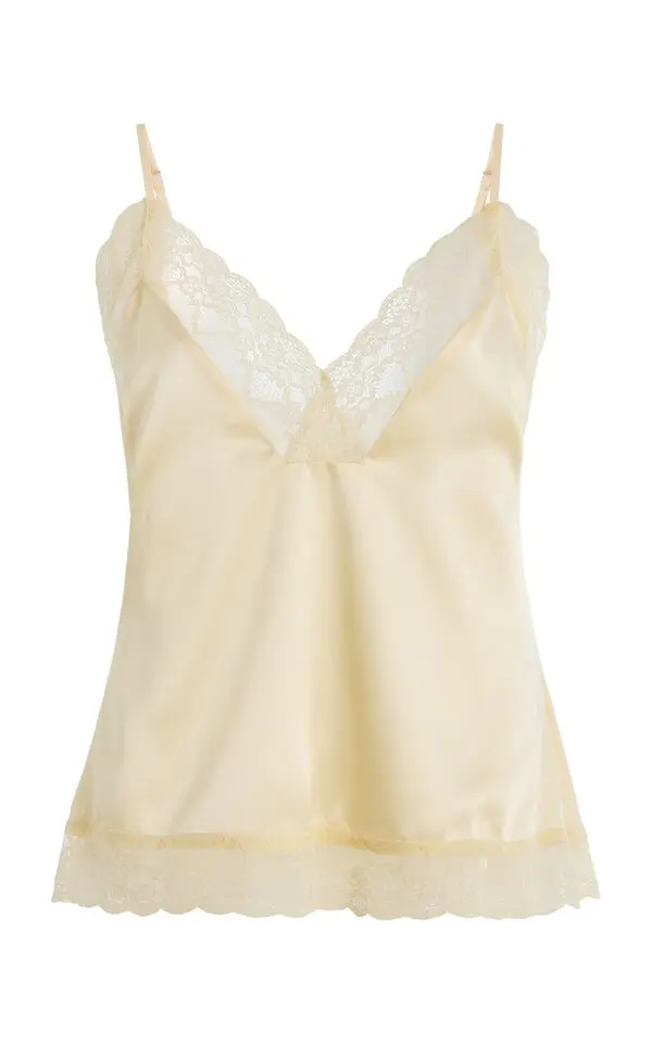 ELCE Pietra Lace-trimmed Cami Top - Yellow