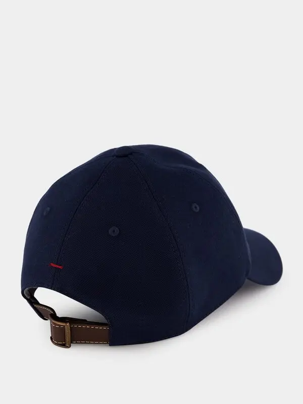 Brunello Cucinelli Baseball Cap With Embroidery - Blue