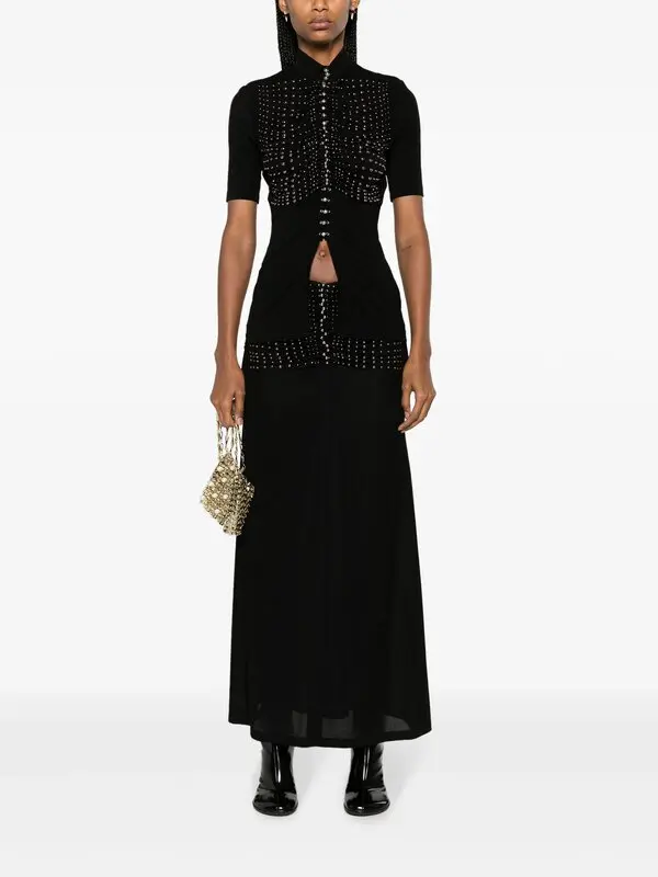 Rabanne High-waisted Studded Skirt