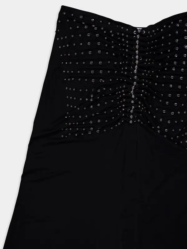 Rabanne High-waisted Studded Skirt