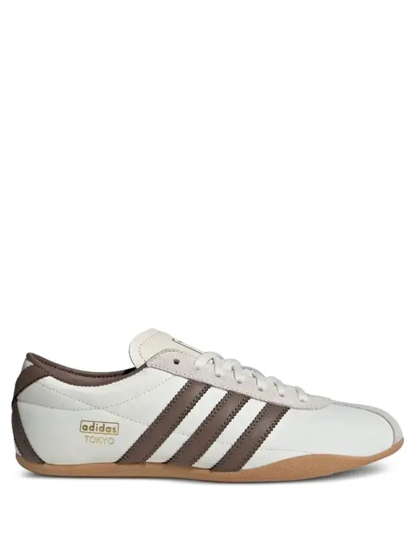 Adidas Tokyo Sneakers In Leather And Textile - White